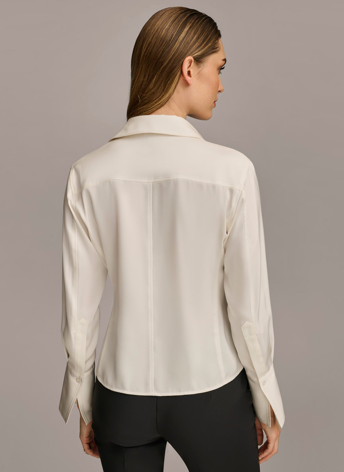 Collared Button Down Blouse | Blouse | Donna Karan