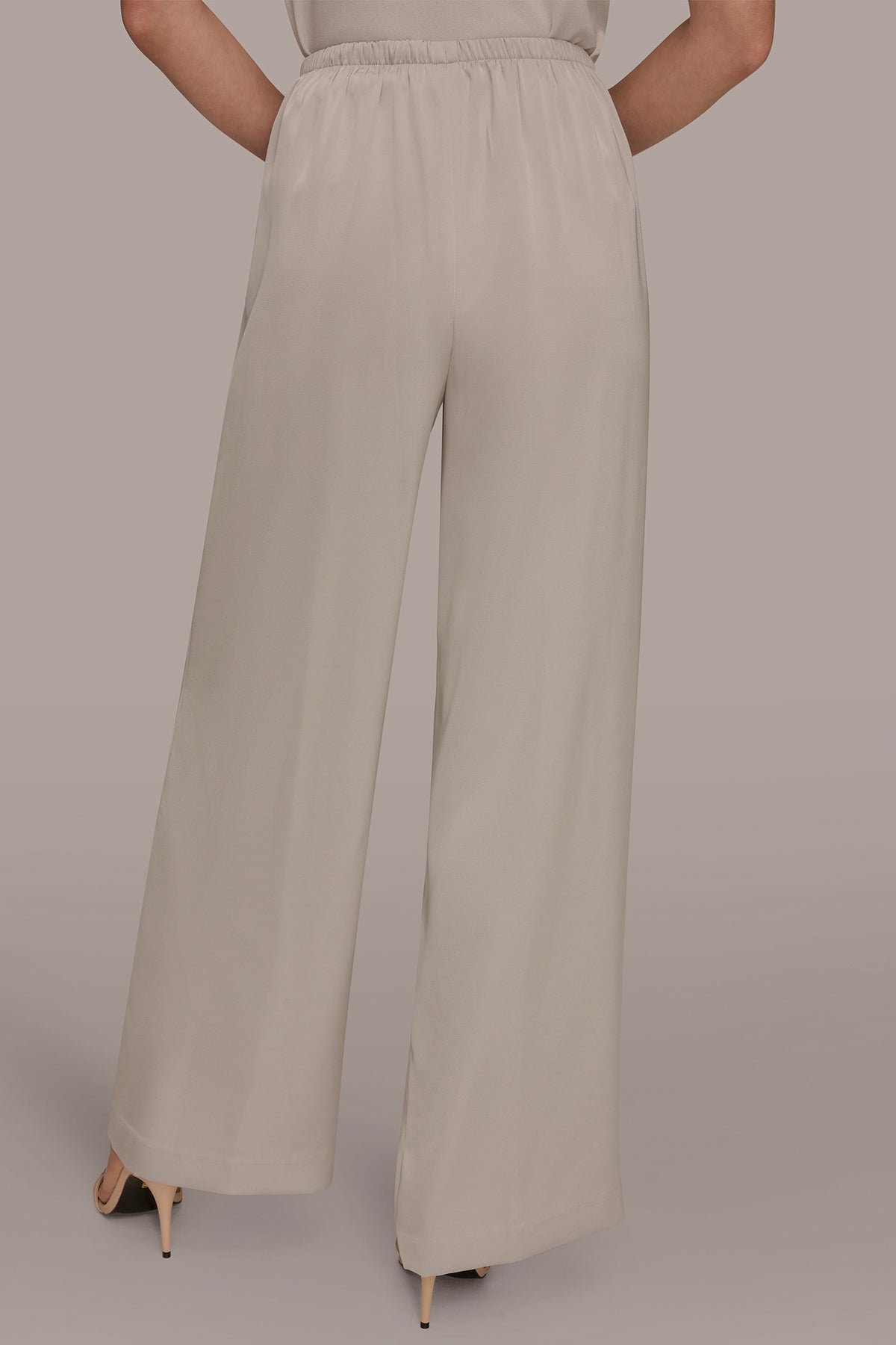 Wide Leg Pull On Pant | Wide Leg | Donna Karan