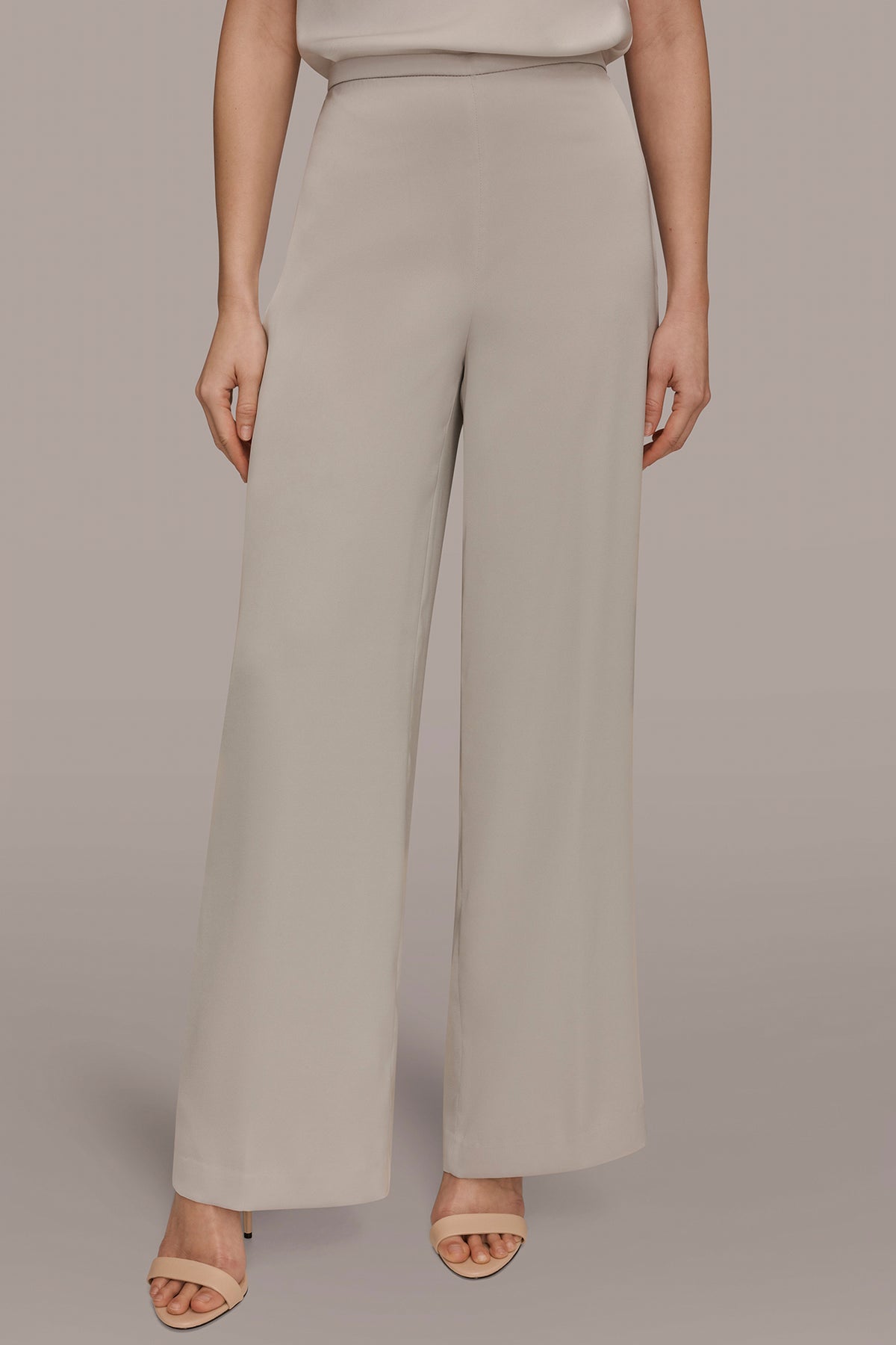 Wide Leg Pull On Pant | Wide Leg | Donna Karan