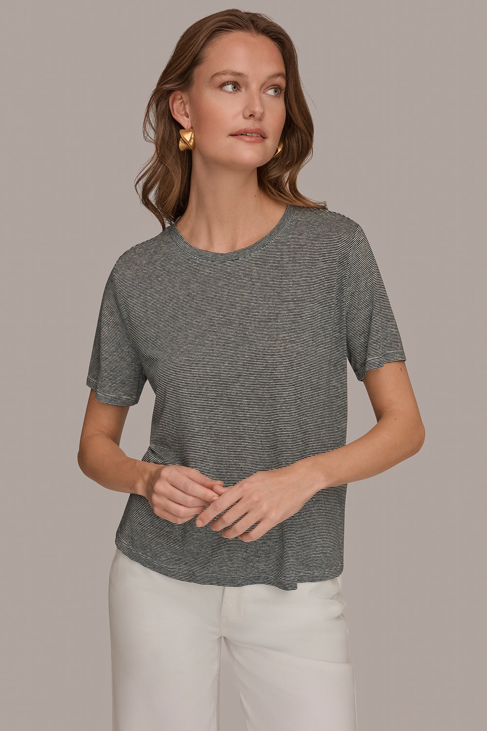 Short Sleeve Tee | Pullover | Donna Karan