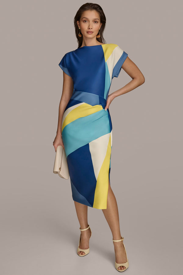 Sheath Colorblock Dress | Sheath Dress | Donna Karan
