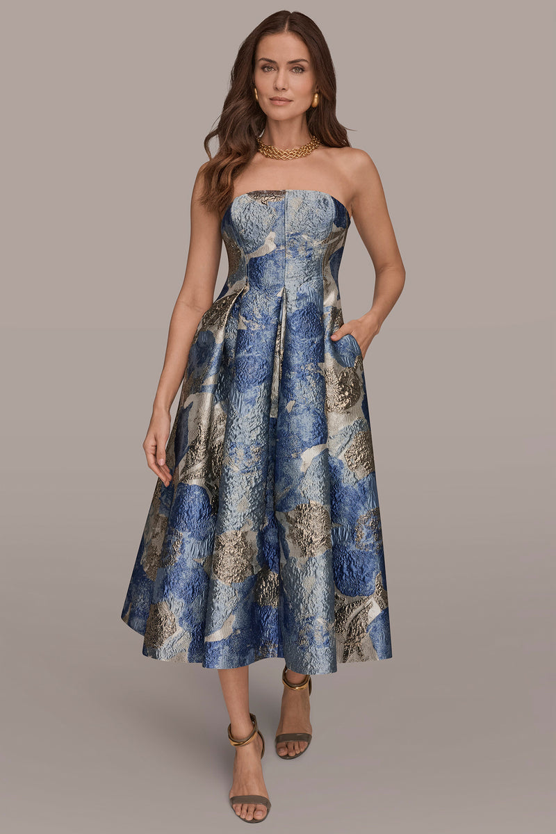 Strapless Fit & Flare Cocktail | Fit and Flare | Donna Karan