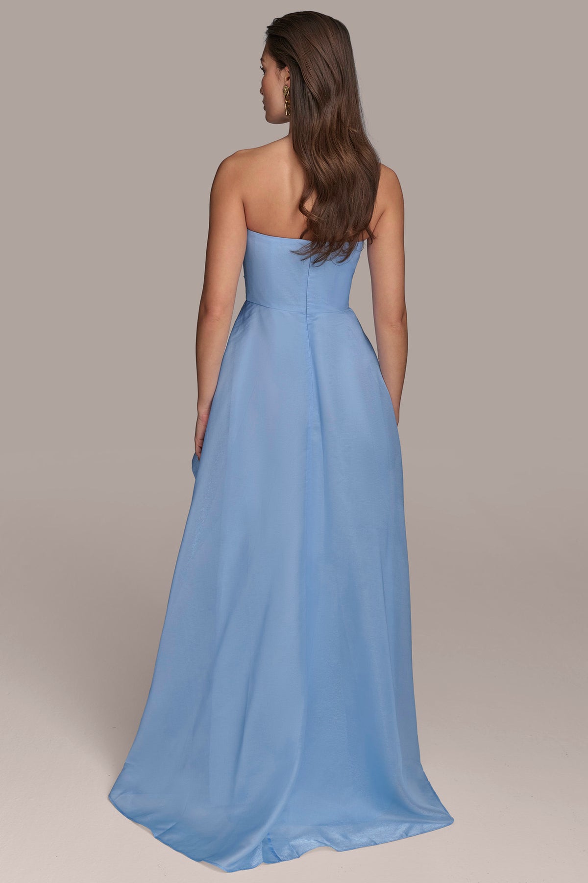 Organza Strapless Cascading Gown | Gown | Donna Karan