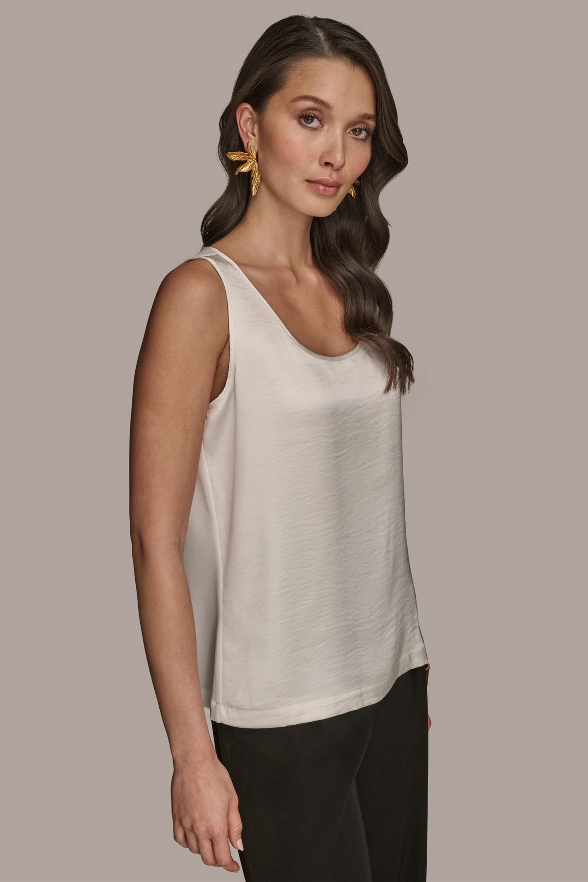 Scoop Neck Shell | Shell | Donna Karan