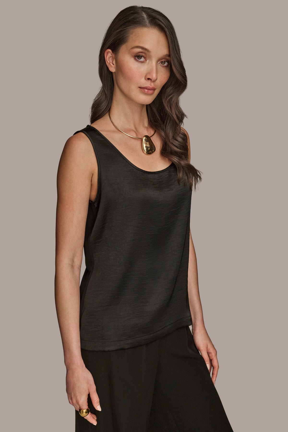 Scoop Neck Shell | Shell | Donna Karan