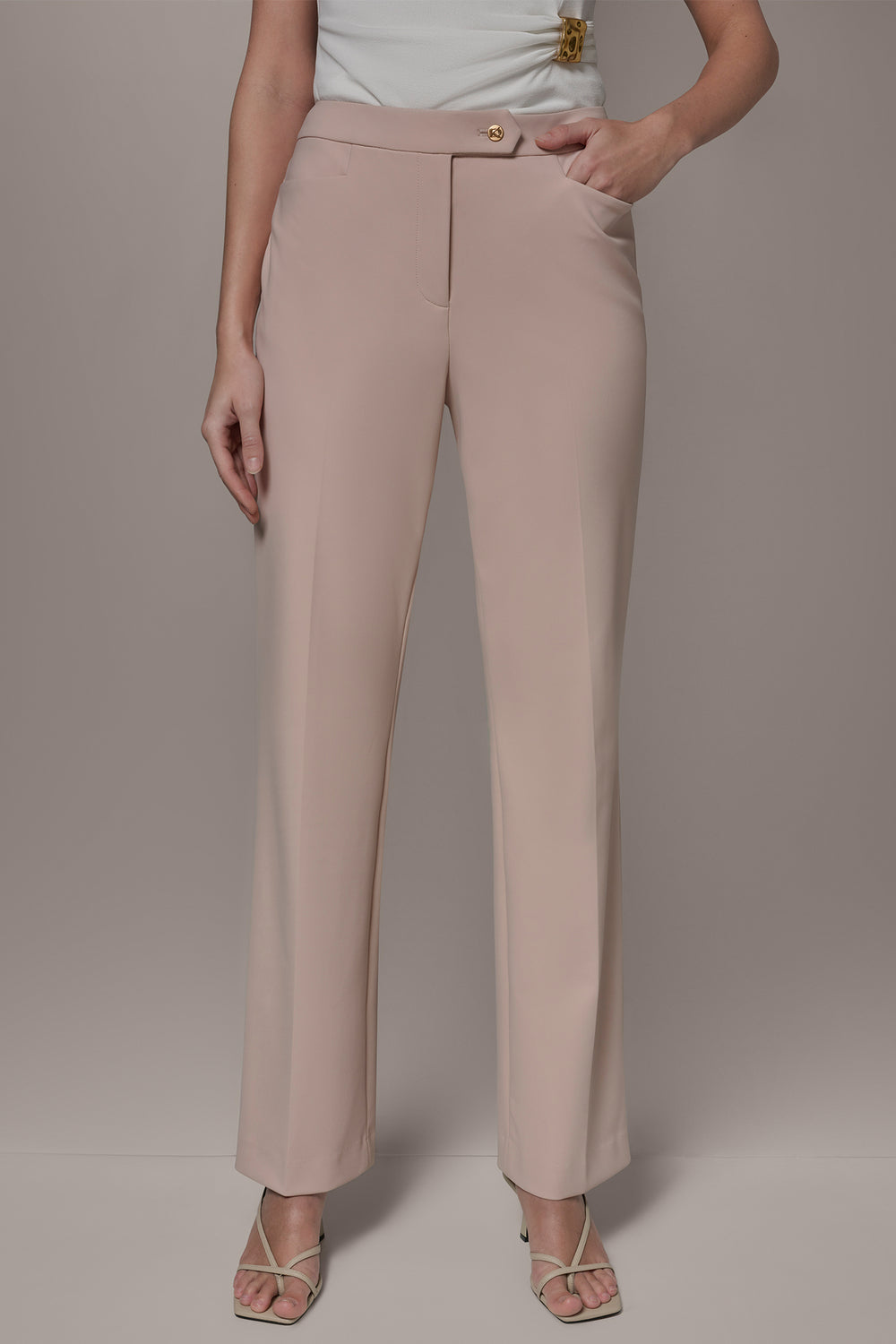 Mid Rise Bootcut Suit Pant | Straight | Donna Karan